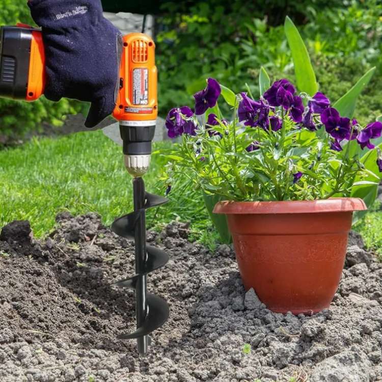 SoilBuster Garden Auger Drill Bit for Planting, Digging, and Landscapi ...