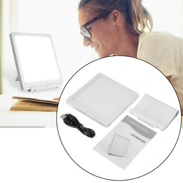 12000 Lux Happy Light Phototherapy Sad Lamp Bionic Sun Light for Seaso ...